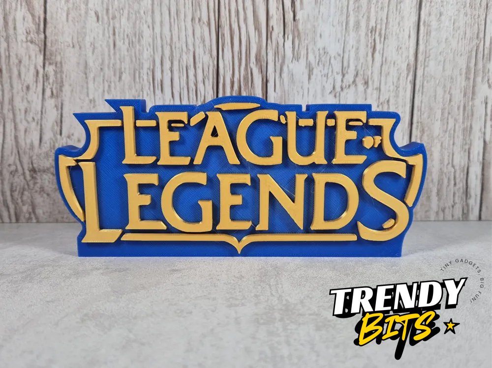 League of Legends Desk Sign – Iconic LoL Logo – Trendy Bits